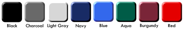 Outboard Covers & Accessories - Our Polysoft fabric colors